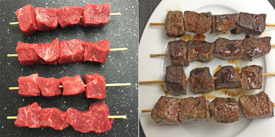 Kosher French Roast Beef Kebab Cubes on Skewers (NEW) We cut our Kebab ...