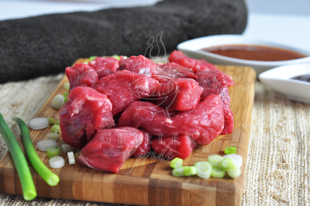 Kosher Cubed Beef for Stew, Boneless, American Angus We cut these cubes ...